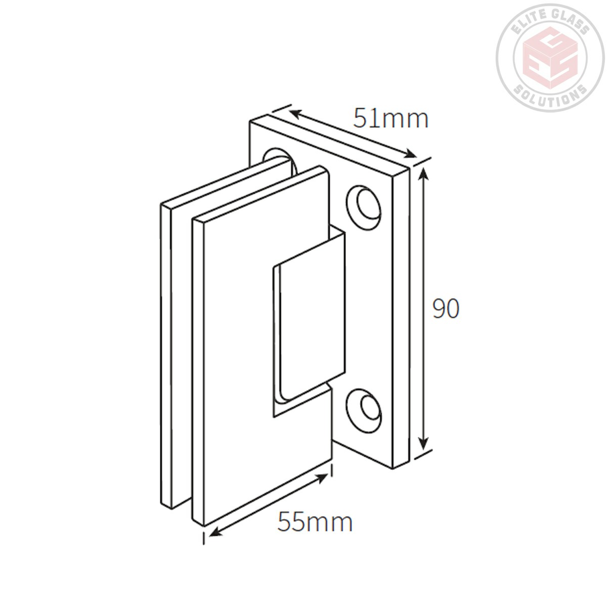 Premium Glass to Wall Hinges for Secure Shower Installations | Elite ...